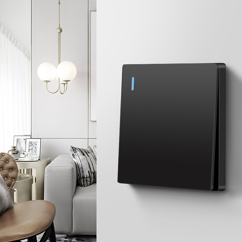 Ready Stock|Wall Switch Socket | Matte Black | 13A UK Plug | LED ...