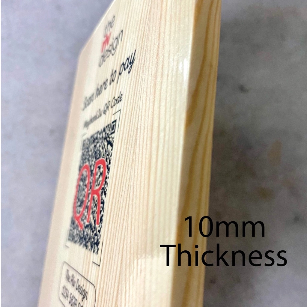 Premium Wooden Stand /Customised A5 Size QR Code Scan to Pay Wooden ...