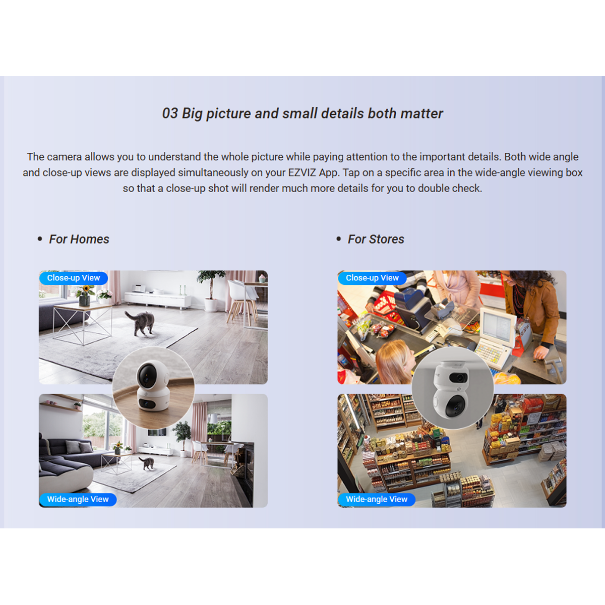 Ezviz H7c Dual 2K⁺ & 2K⁺ - Dual Lens Pan and Tilt Wifi Security Camera ...