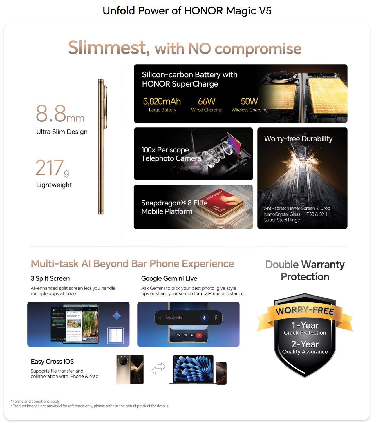 [ New Arrival ] Honor Magic V5 5G | 16GB+512GB | The Slimer The Smarter ...