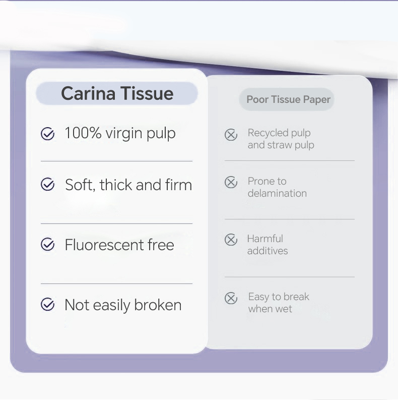 [5 Packs] Carina Wall Hanging Tissue 4-Ply 1000 sheets soft deluxe ...