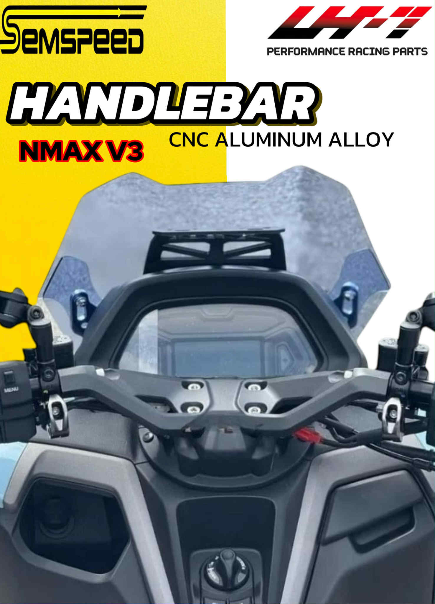 MOTOSIKAL HANDLE BAR SEMESPEED Yamaha NMAX V3 XMAX V1 V2 ADV 150 160 ...