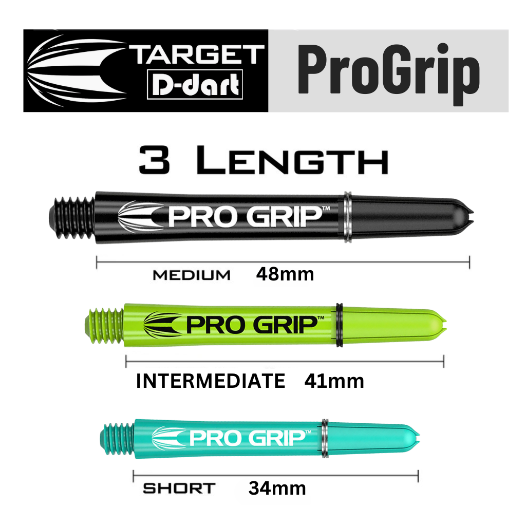Target Dart Shafts - PRO GRIP Darts Shaft/Stem for soft and steel tip ...