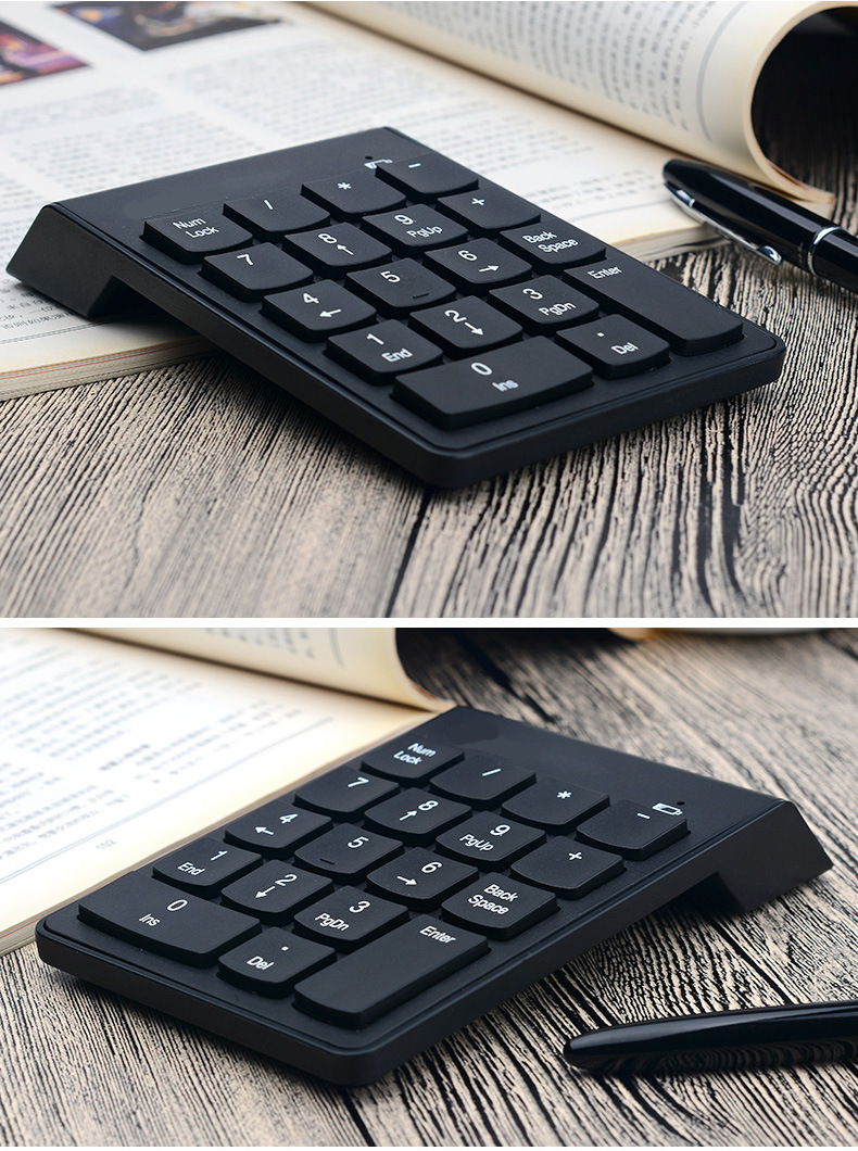 Mini Wireless Numeric Keypad 2.4GHz Numpad 18 Keys Digital Keyboard for ...