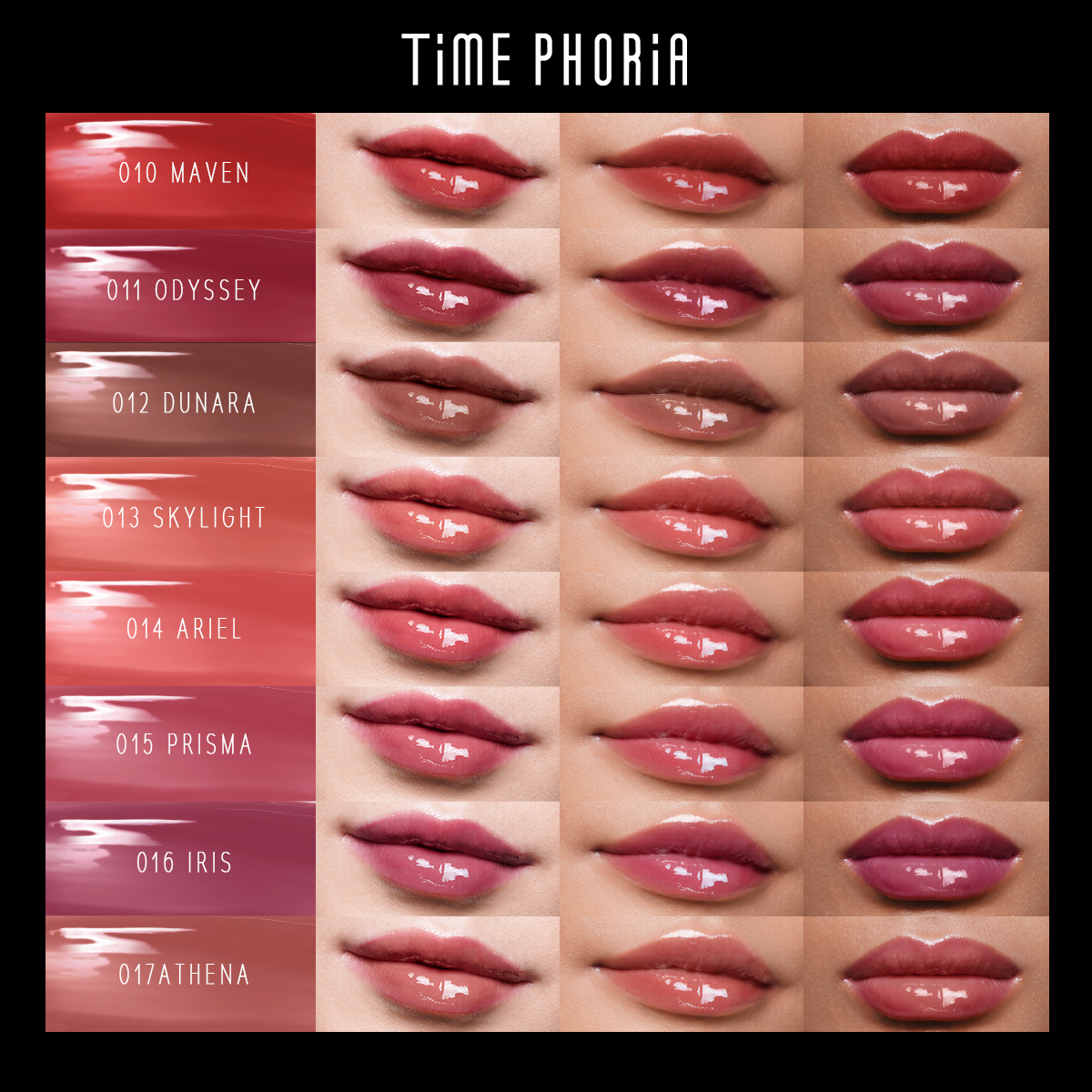 TIME PHORIA-Lunara Frost 3D Plump 24H Moisture Glossy Intstant Shine ...