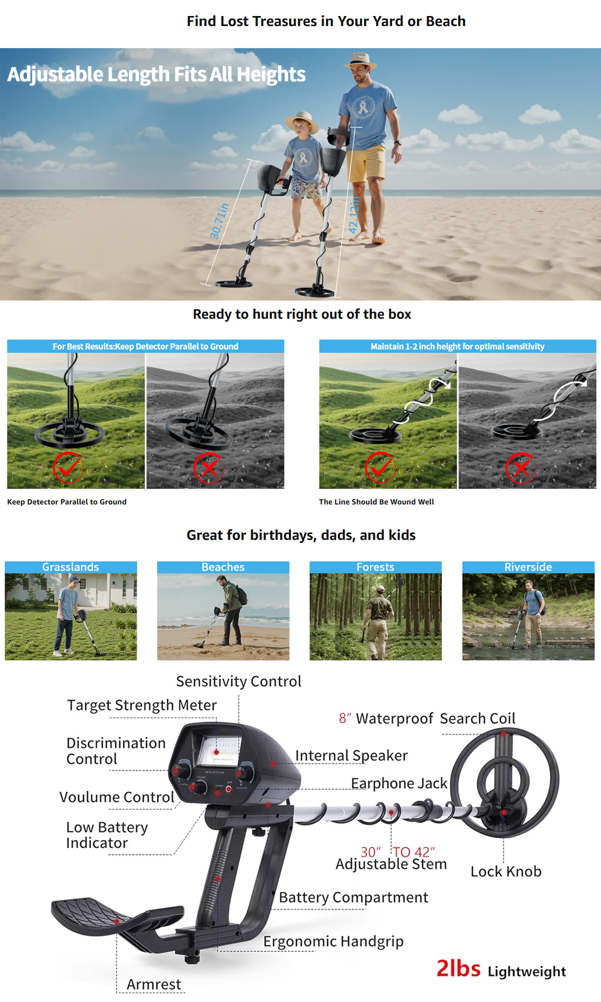 MD4030 gold detector Metal pencari pengesan emas bawah tanah logam ...