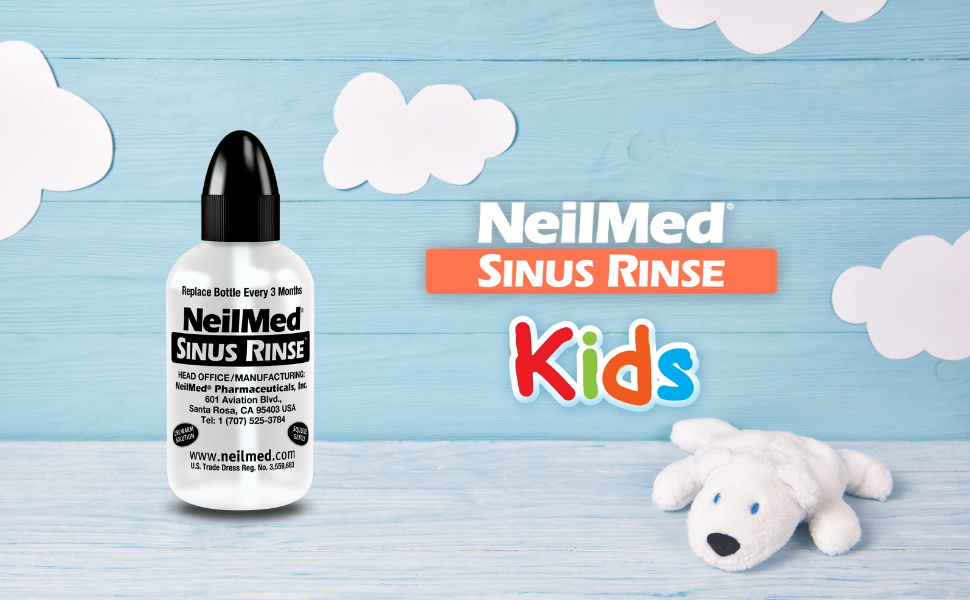 NeilMed Sinus Rinse Kids (Starter Kit) 30's Premixed Sachets + Squeeze ...