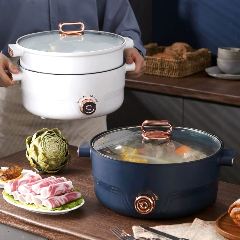 5L Electric Cooker With Steamer 电煮锅 28CM Multifunctional Non-Stick Rice ...