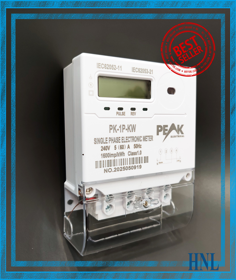 PEAK DIGITAL KWH METER SINGLE PHASE 60A 240V KILOWATT PER HOUR | Shopee Malaysia