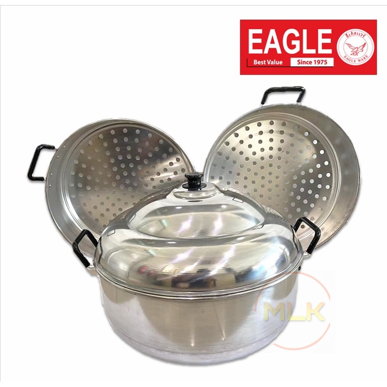 MLK Aluminium Steam Pot Big 52CM Eagle Brand Pengkukus Periuk Cap ...