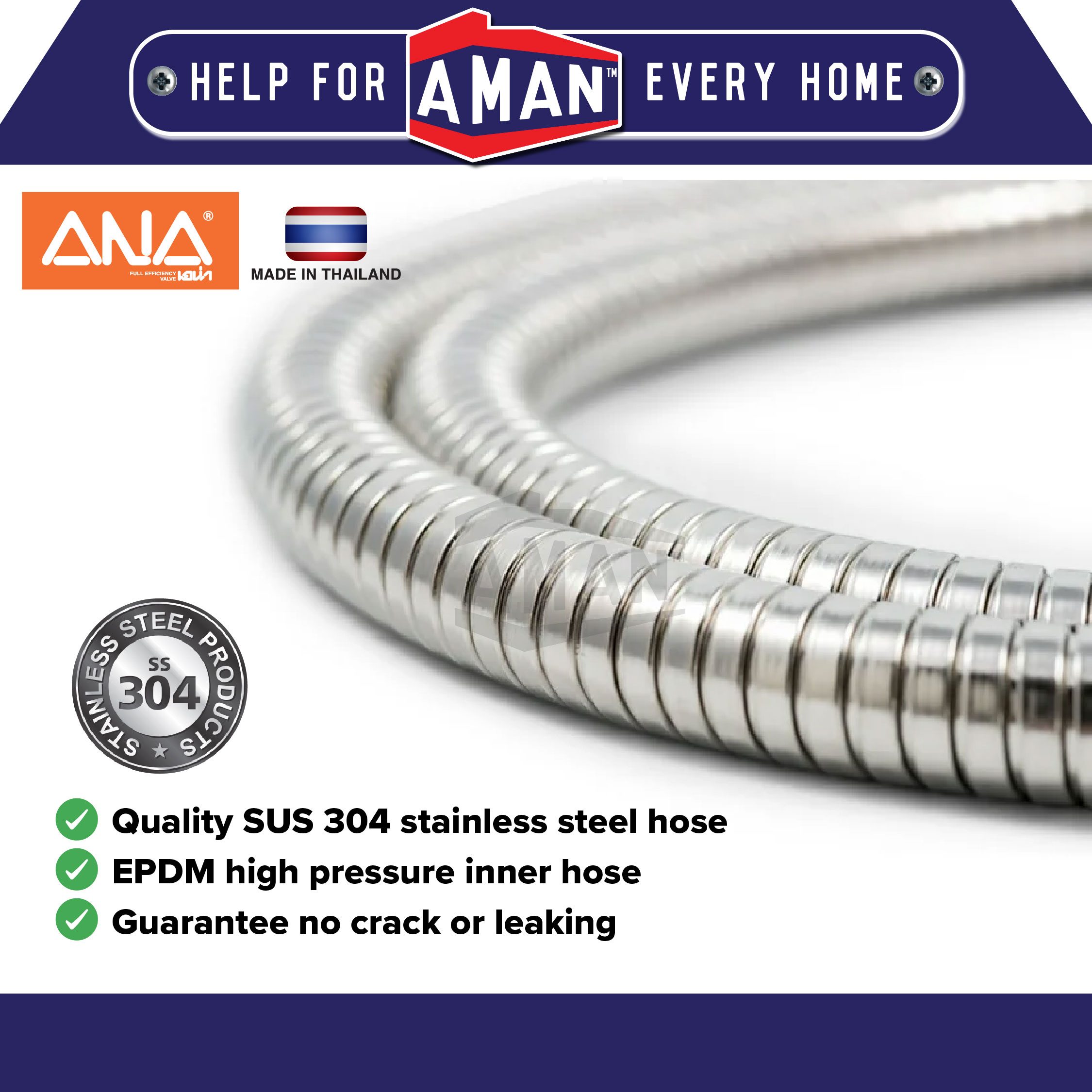 ANA SUS 304 Stainless Steel Rinsing Spray Hand Bidet Spray With ...