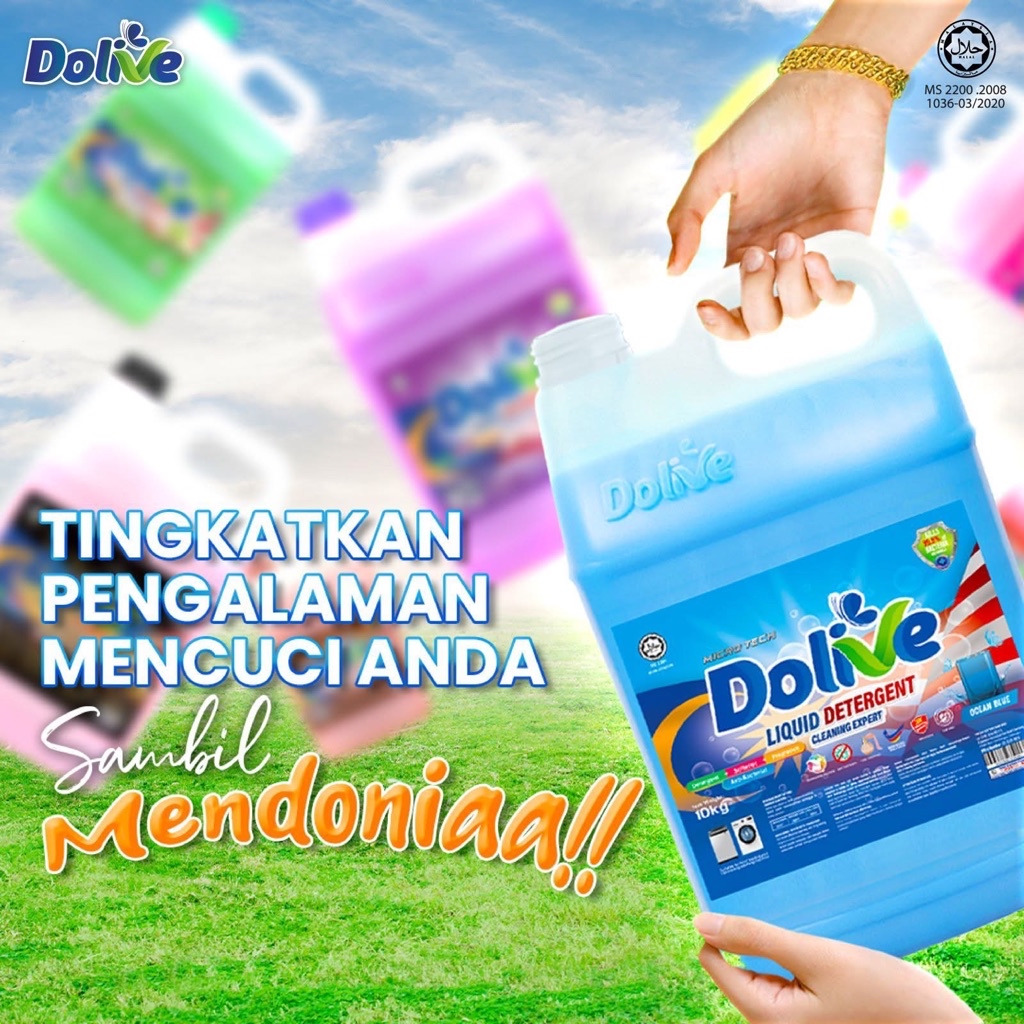 DOLIVE SABUN BASUH BAJU + PELEMBUT 4 IN 1 | SABUN DOBI 10KG - PENCUCI PAKAIAN DIRECT DARI KILANG ...