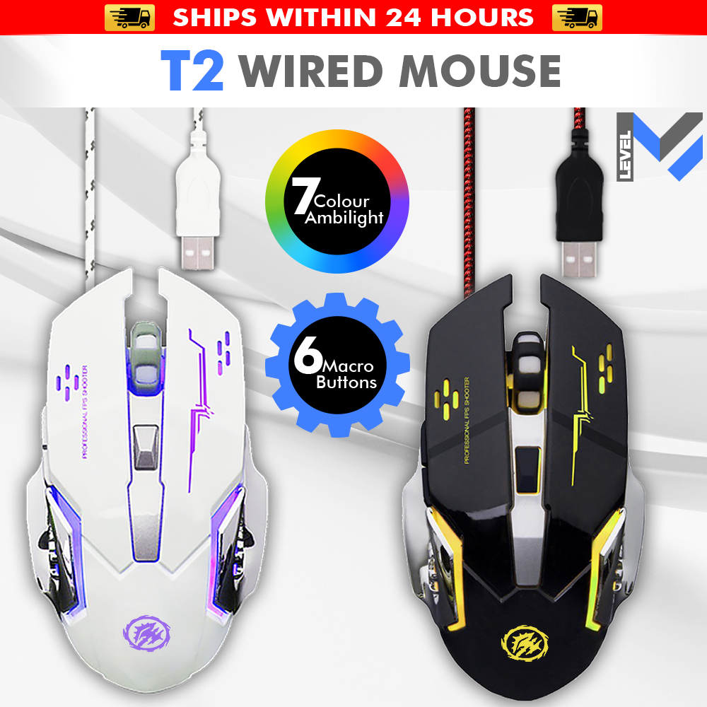 Mouse wireless wired mouse gaming DUAL MODE 7 buttons Rechargeable Wi ...
