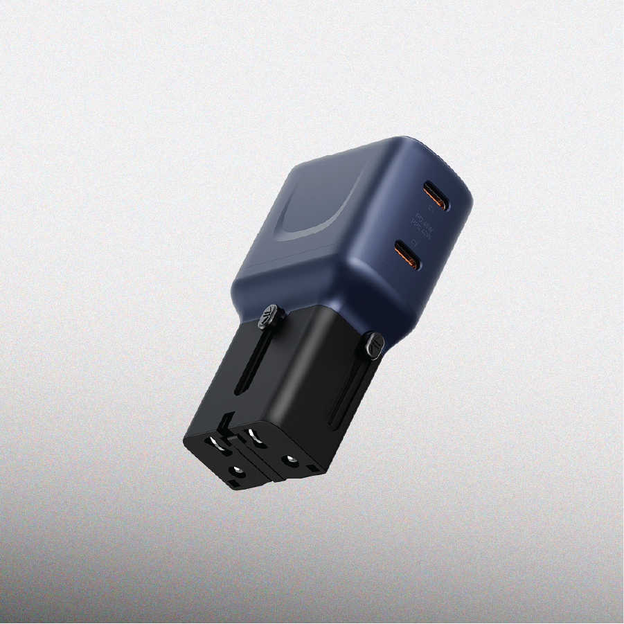 ENERGEA TravelGo Adapter PD45W GaN 2C Ultra Portable Travel Adapter ...
