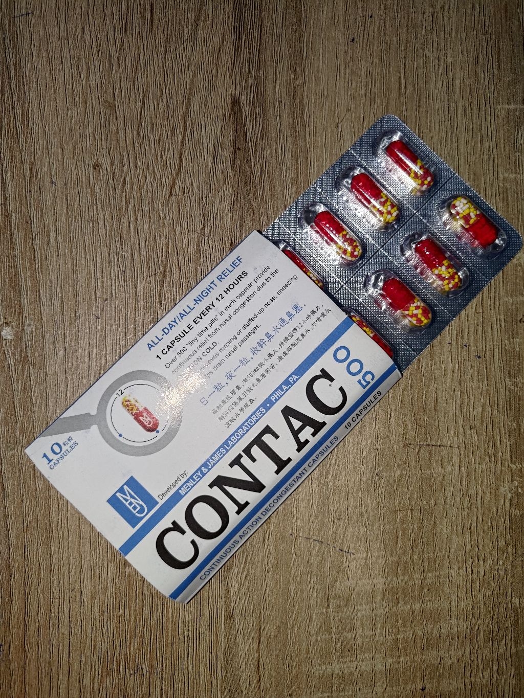 Contac 500 Capsules 1tablet x 10s | Shopee Malaysia