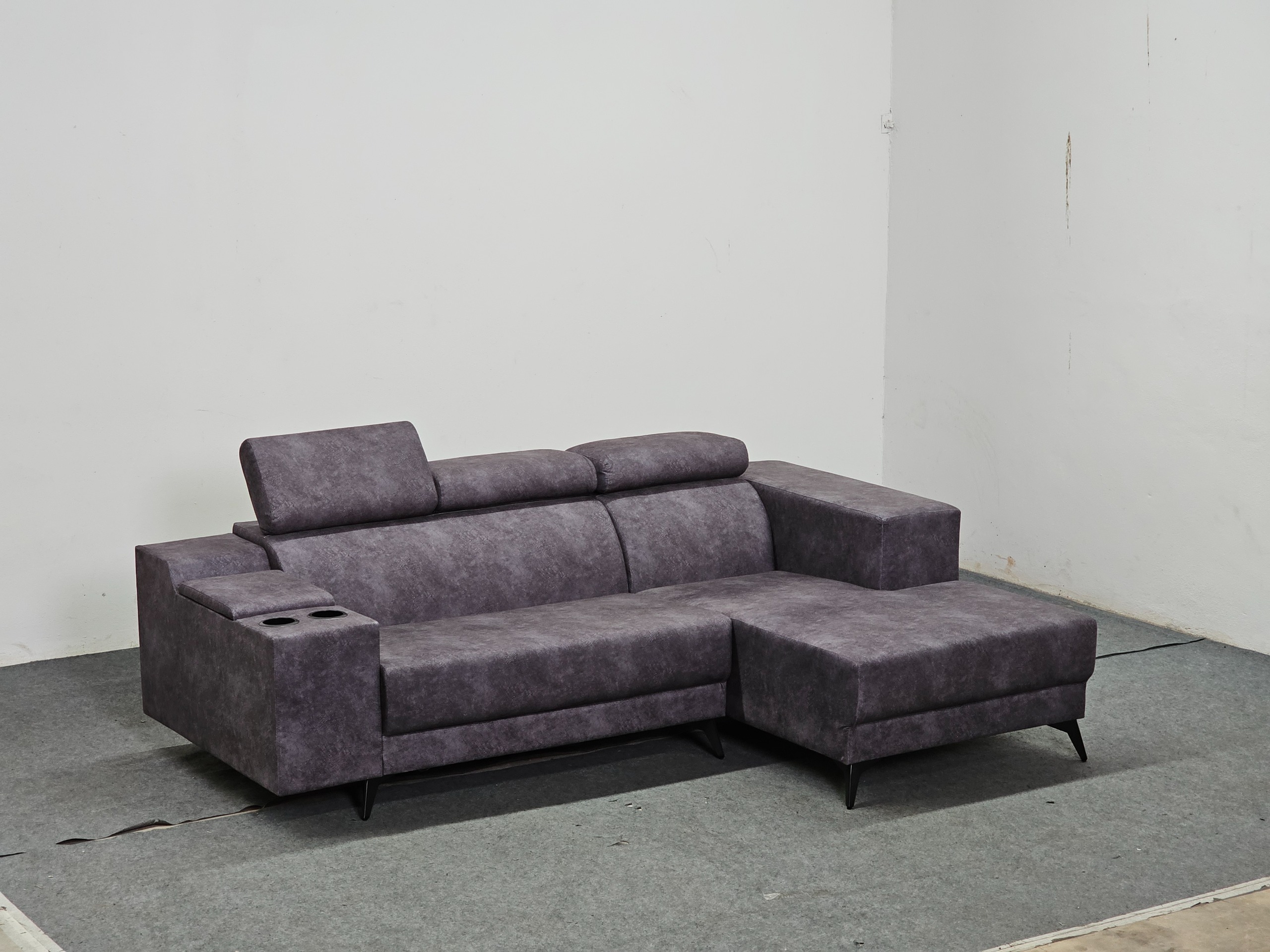 COCO SET Ruang Tamu / Sofa L-Shape + 6' Kabinet TV Dinding / LIVING ...