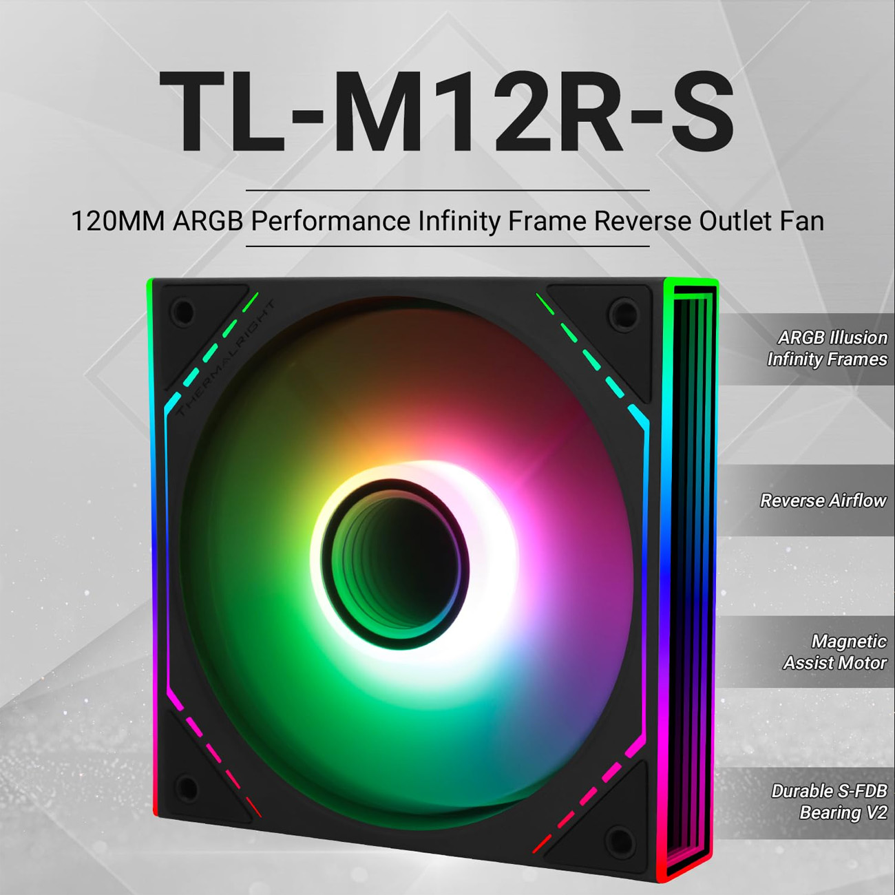 Thermalright TL-M12-S / TL-M12R-S REVERSED 120mm ARGB AURA SYNC Silent ...