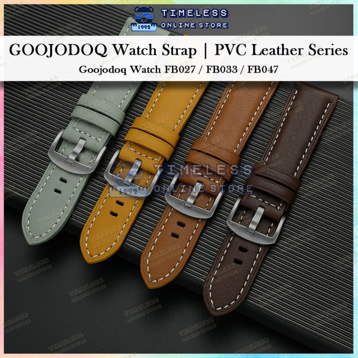 🇲🇾 GOOJODOQ Watch / GTS Strap, PVC Leather 20mm 22mm Band, Stainless ...
