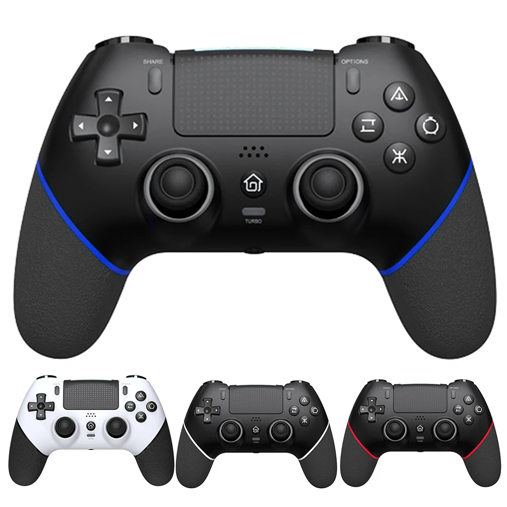 P4 DS4 PS4 Wireless Controller 6 Axis Gyro Bluetooth Compatible Controller Macros Turbo Dual ...