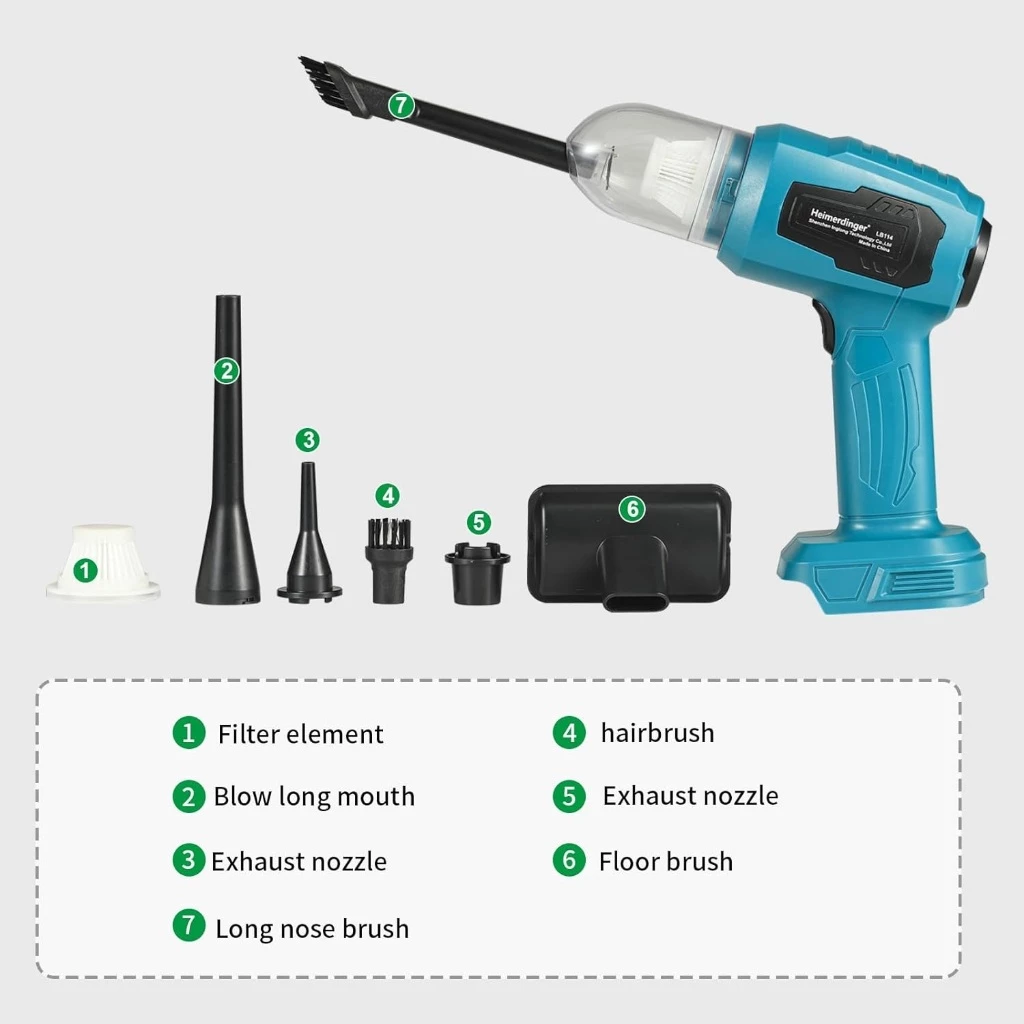 Cordless Handheld Vacuum Cleaner 48V Battery-4 in 1 Portable Vacuum ...