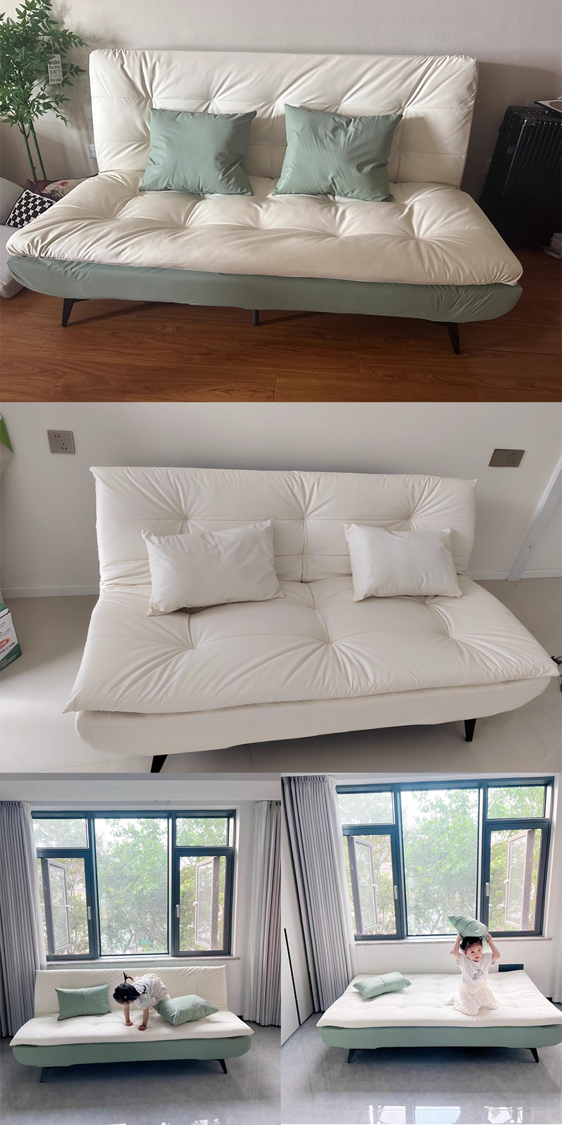 𝙍𝙚𝙖𝙙𝙮 𝙎𝙩𝙤𝙘𝙠 Folding SOFA BED Sofa Katil 2 SEATER/3 SEATER/4 SEATER ...