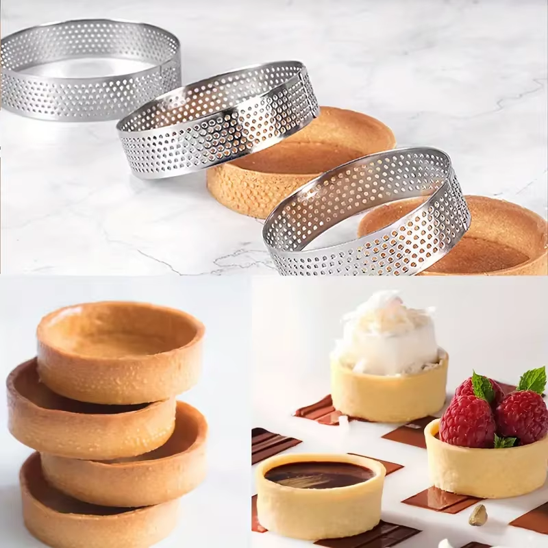 【Professional 7pcs Cake Baking Set】-Perfect Mousse Rings Mold with Cake ...