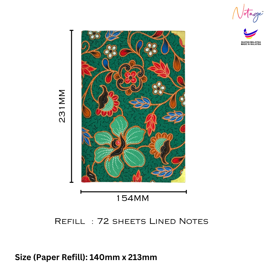 Executive Log Songket Batik 2026 Planner Notebook Diary Journal ...