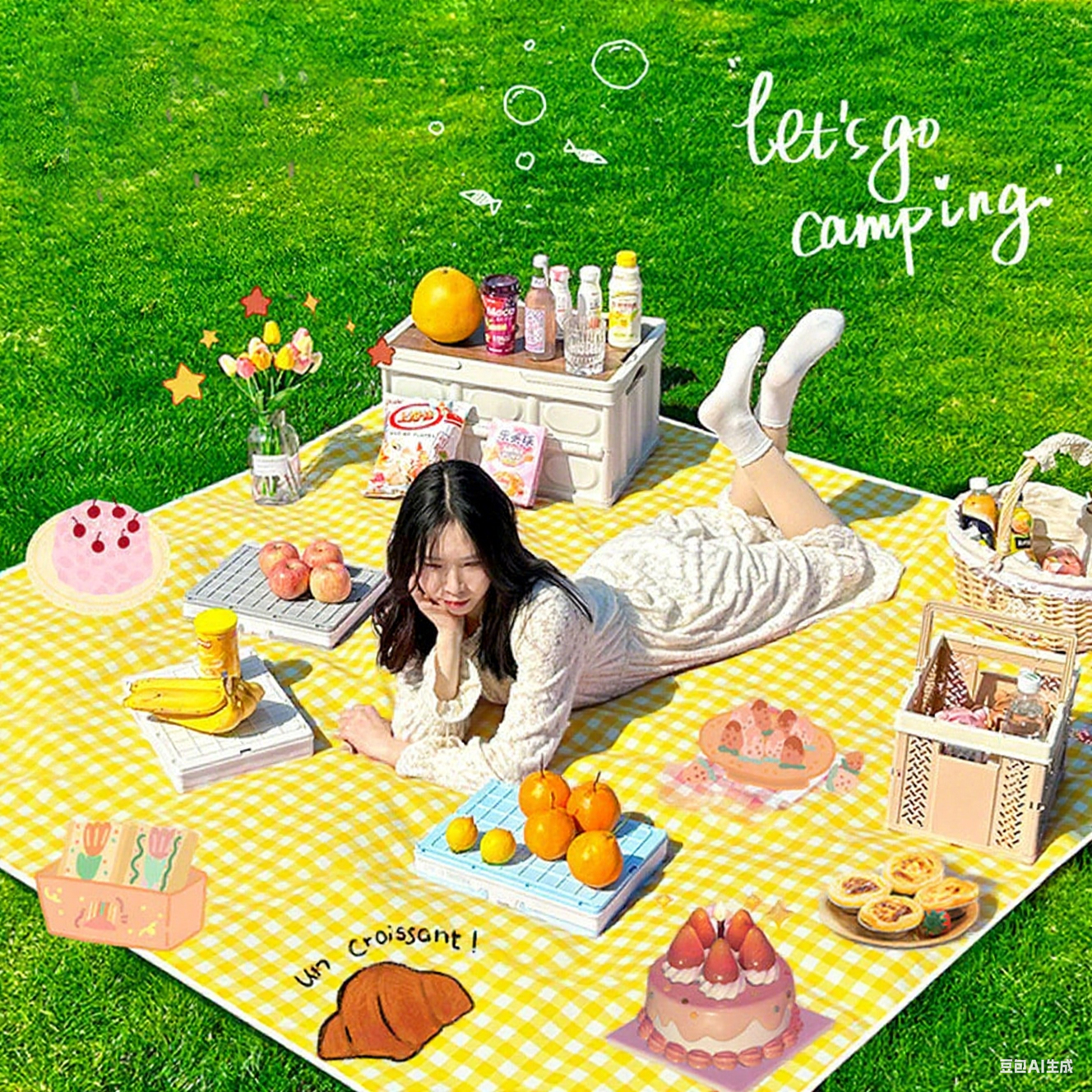 Outdoor Picnic 3M*2M/2M*2M Mat Foldable Tikar Picnic Waterproof Camping ...