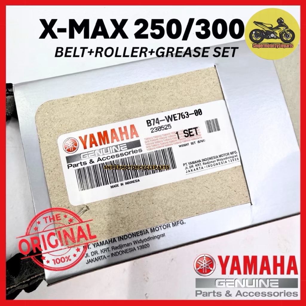 [100% ORIGINAL] X-MAX 250 300 V1 V2 B5X B74 WE76J BELT ROLLER GREASE ...