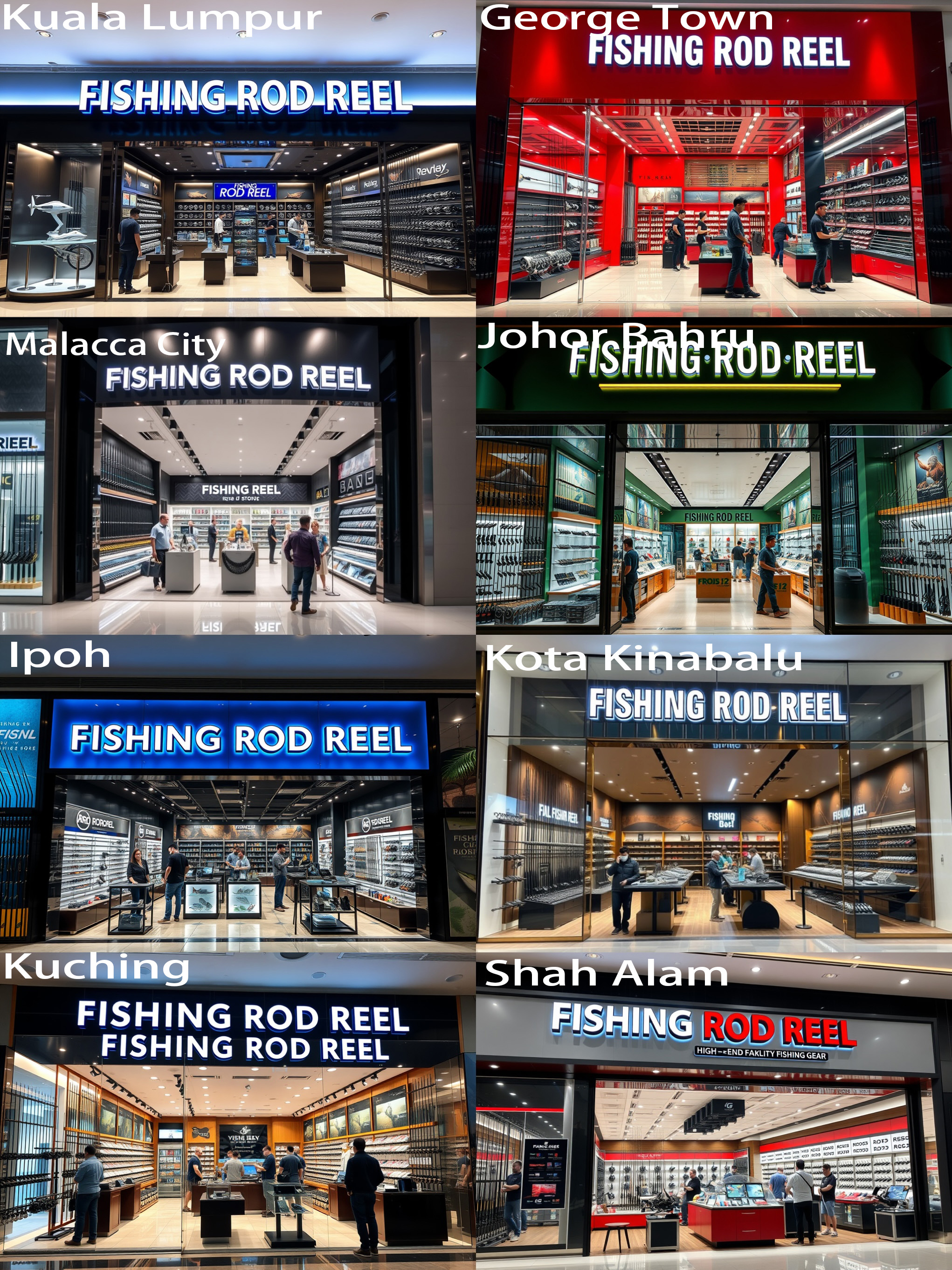 NEW Fishing Reel Fishing Rod Set Combo Barang Mancing Set Joran Pancing ...