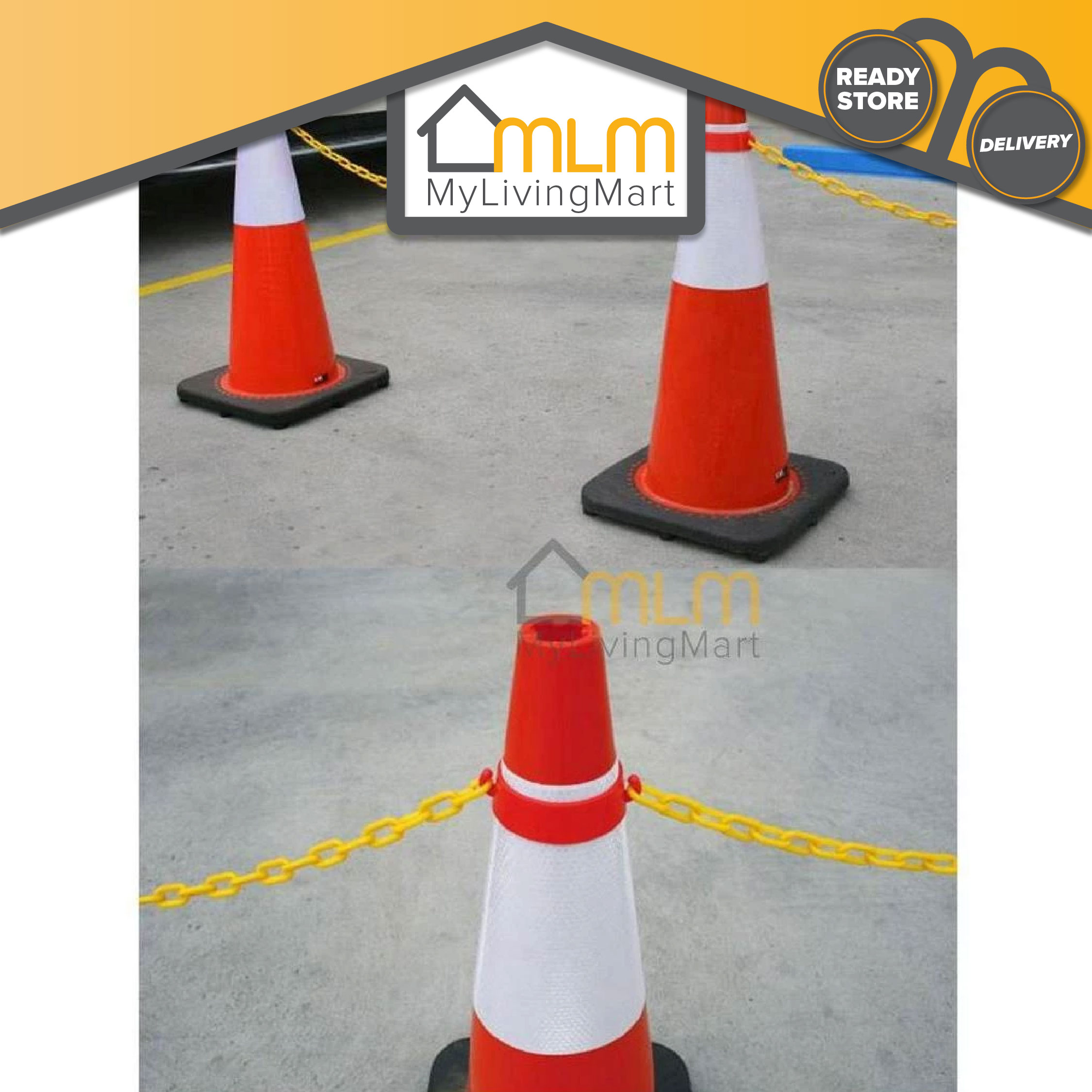 PE Traffic Cone Ring Safety Cone Ring Plastic Chain Connector Cone ...