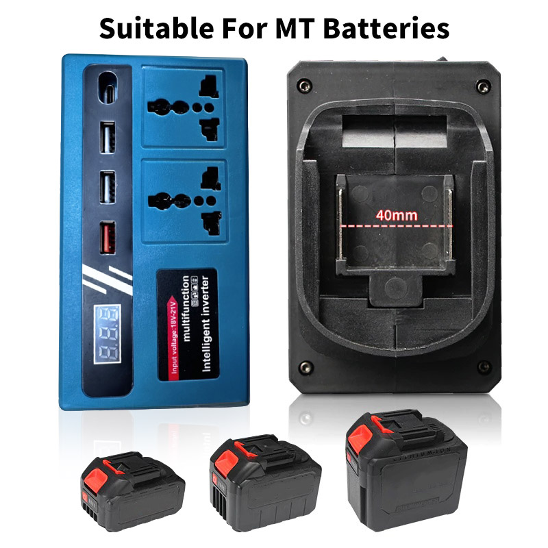 【COD】Portable Power Inverters for 21V Battery Inverter 21V to 220V ...