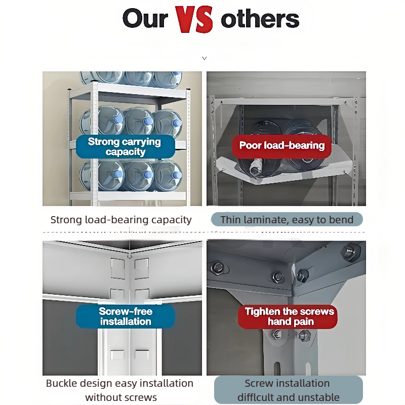 Boltless Rack Kitchen Rak Heavy Duty full metal Rack Adjustable ...