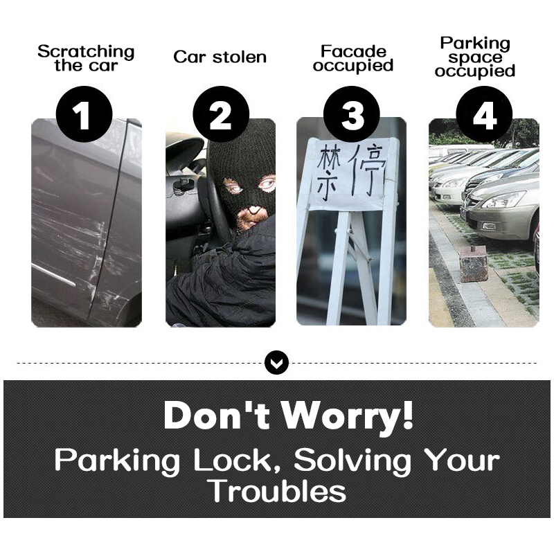 Safety Parking Barrier Post Traffic Parking Blocker Driveway Blocker ...