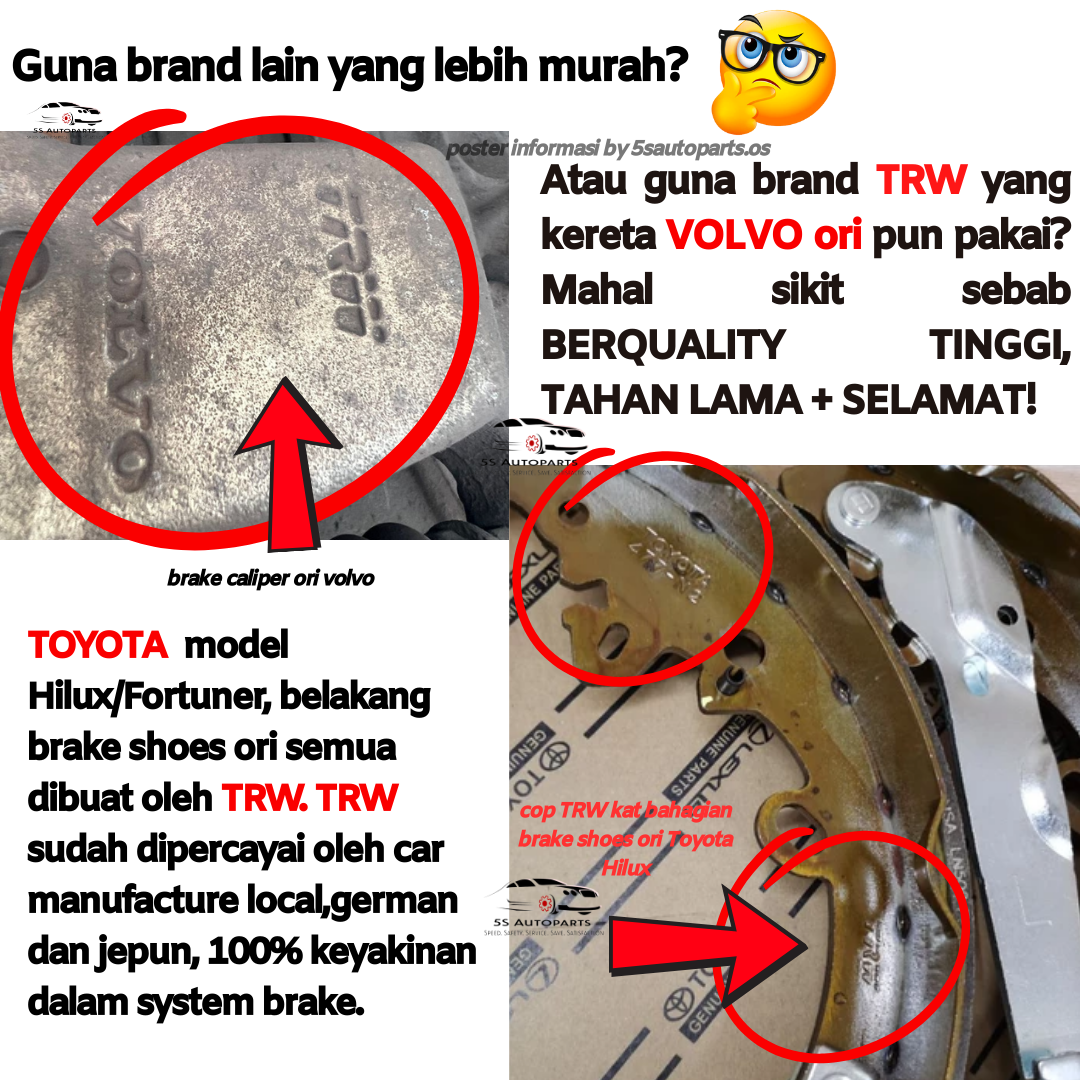 TRW Perodua Viva / Kelisa / Kenari Front (Depan) Disc Rotor (Single ...