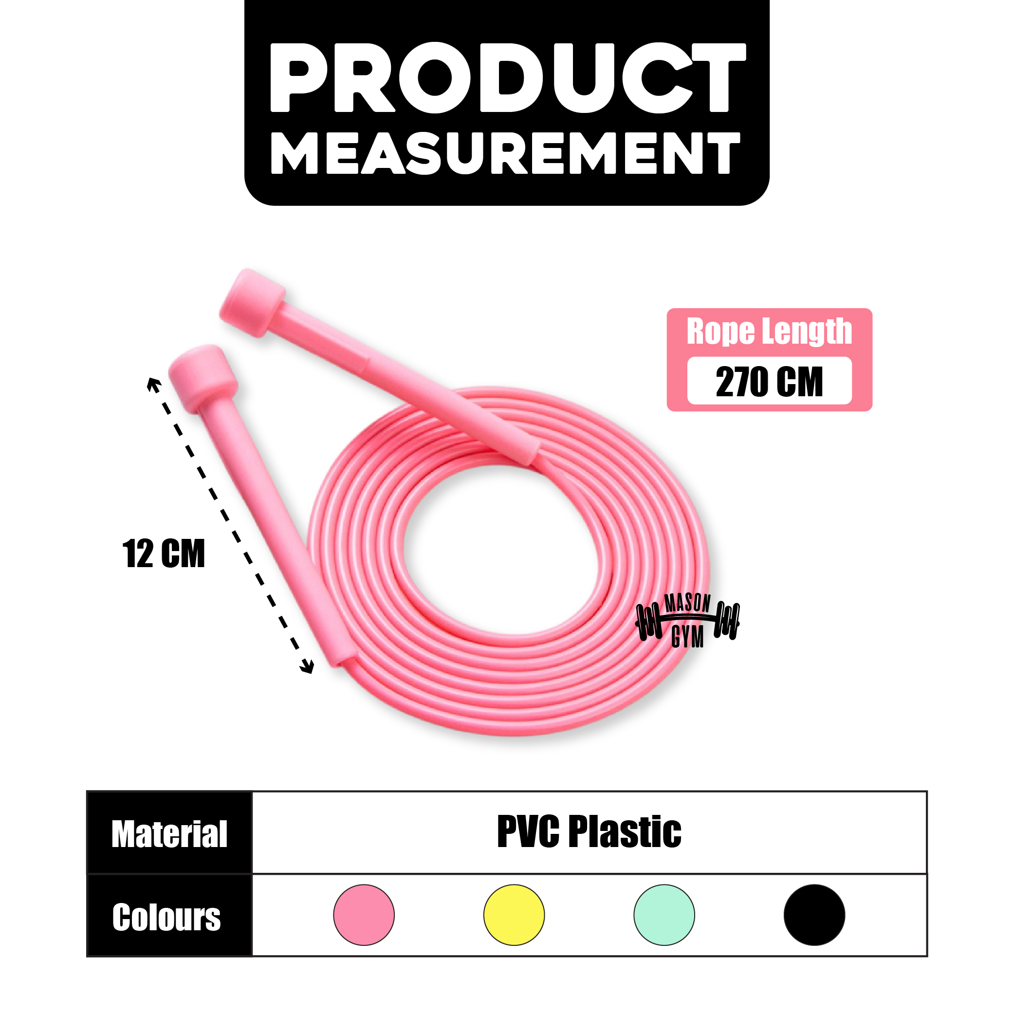 Skipping Rope Adjustable Lompat Tali Skipping Nylon Rope Jump Rope ...