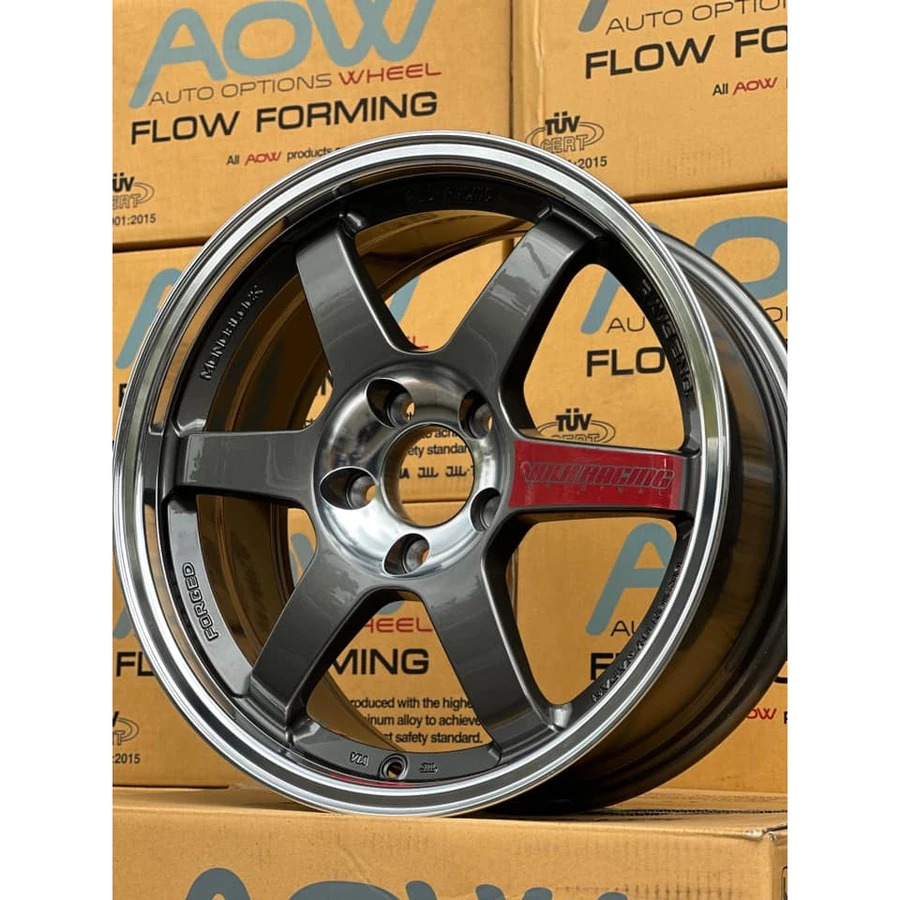 AOW TE37 15'' READY STOCK NEW SPORT RIMS LIGHT WHEELS (FLOW FORMING) (MADE IN THAILAND) | Shopee ...