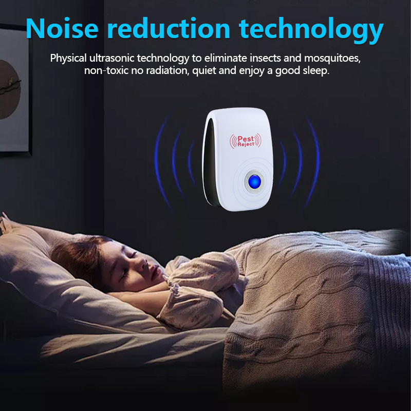 Ultrasonic Mosquito Repeller Silent Noise Reduction Mouse Repeller ...