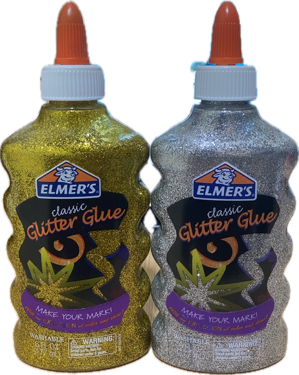 (NON TOXIC) Elmer's Colour Glue Glitter Glue Clear Glue All ...