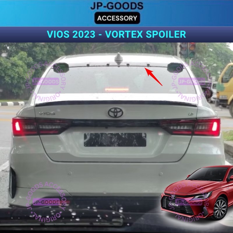 Toyota Vios 2023 - 2025 Rear Spoiler Vortex Style Windscreen Glass ...