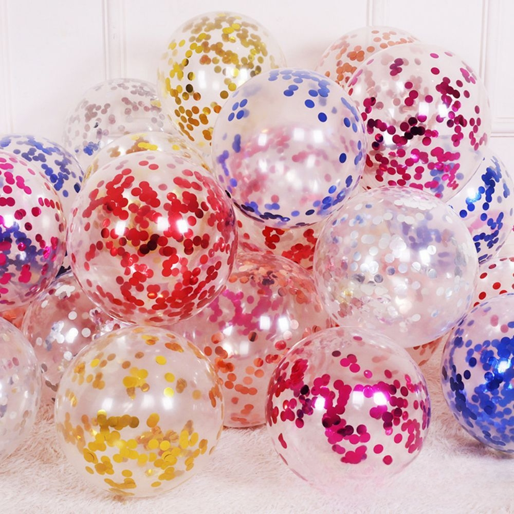 1pcs12 inch Colorful Confetti Sequin Balloons Metal Balloons Festive ...