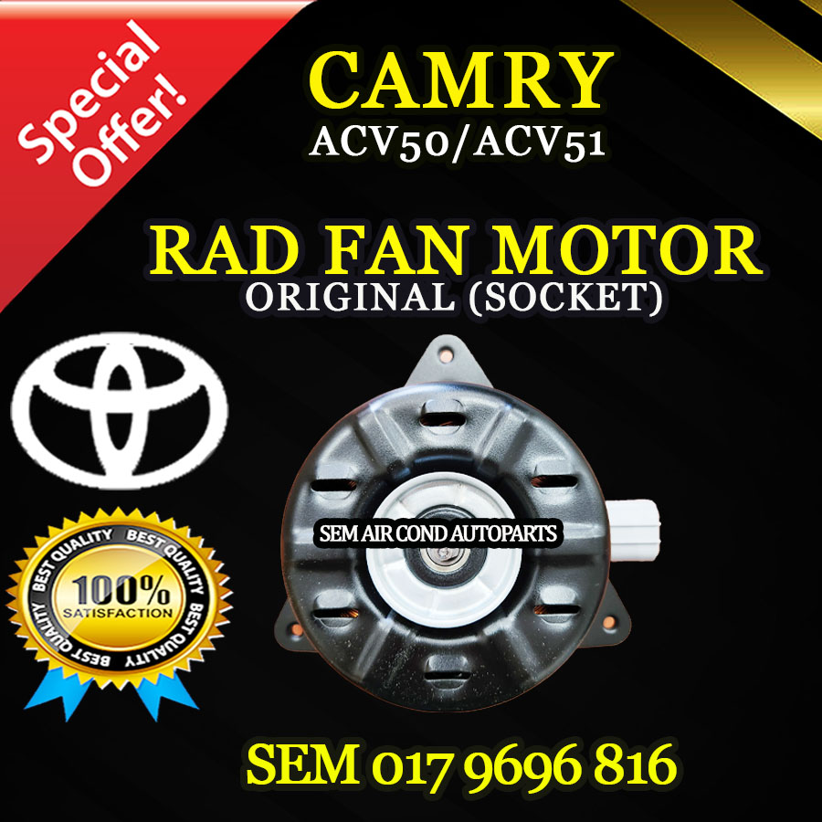 TOYOTA CAMRY ACV50 ACV51 2012-2015 YEAR ORIGINAL RADIATOR FAN MOTOR (CAR AIR COND SYSTEM ...