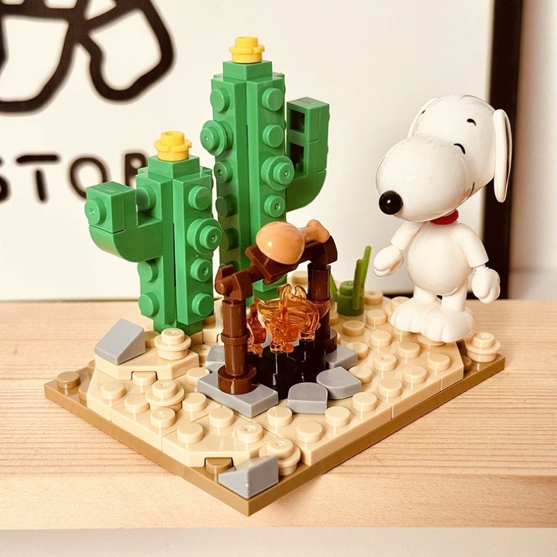 CACO SNOOPY OUTDOOR ACTIVITIES 8 DESIGNS BLIND BOX BUILDING BLOCKS ...