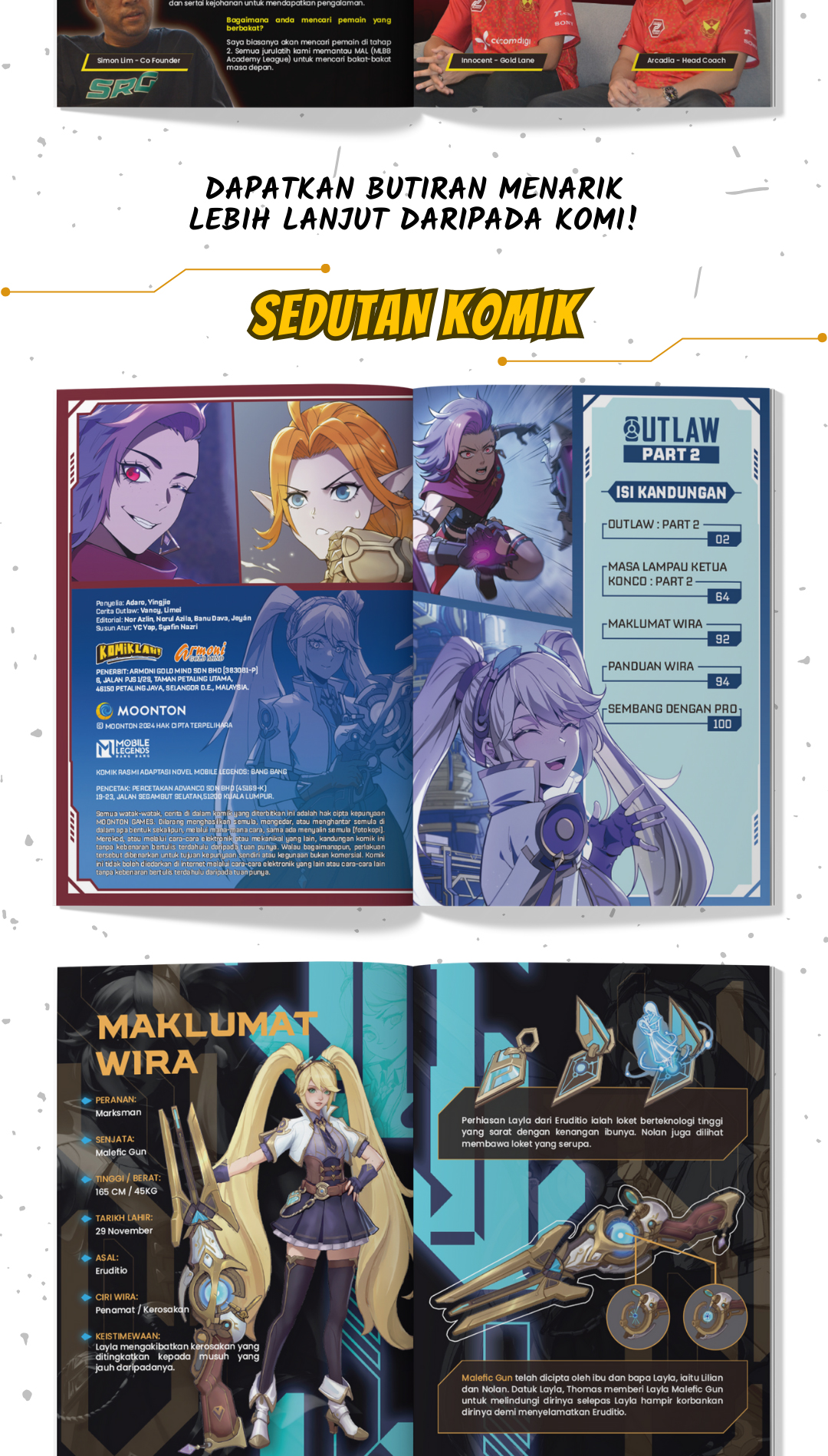 MLBB OFFICIAL COMIC BOOK OUTLAW PART 2 BUKU KOMIK RASMI MOBILE LEGENDS BANG BANG | Shopee Malaysia