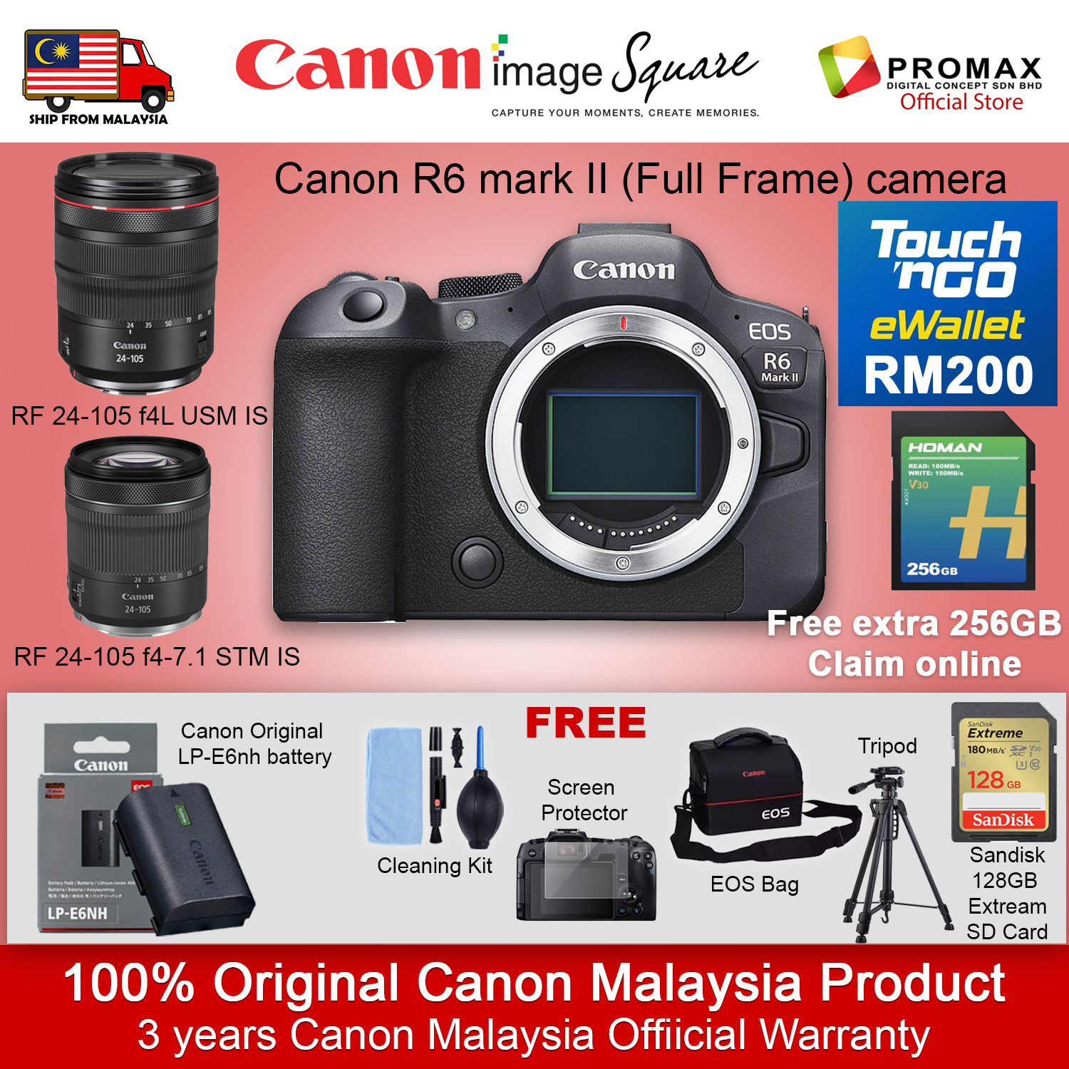 Canon EOS R6 II R6II Full Frame mirrorless camera R6 MKII (Canon ...