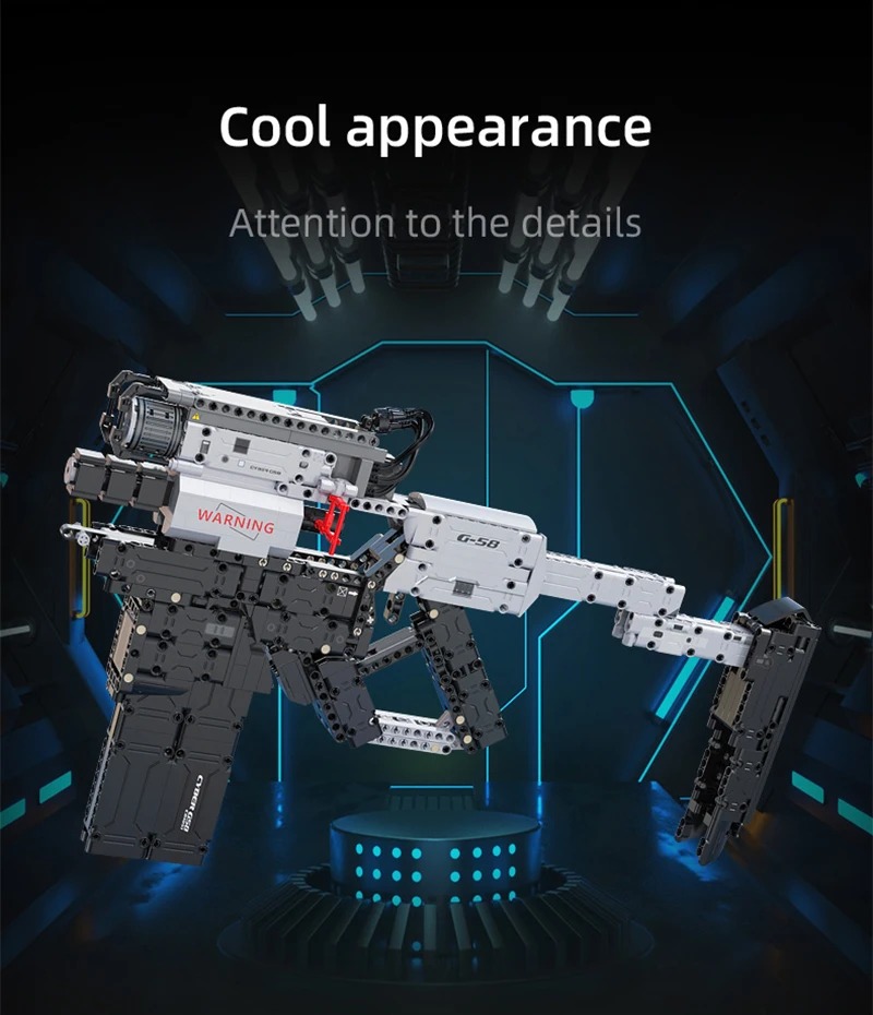 CaDA C81051 Cyberpunk 2077: G58 Submachine Building Block | 800 PCS ...