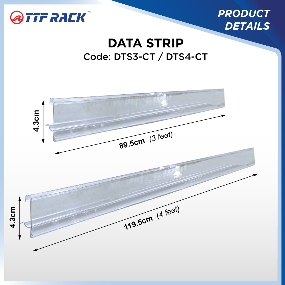 TTF Rack™ (DATA STRIP) Display Holder/ Data Strip Black/Data Strip ...