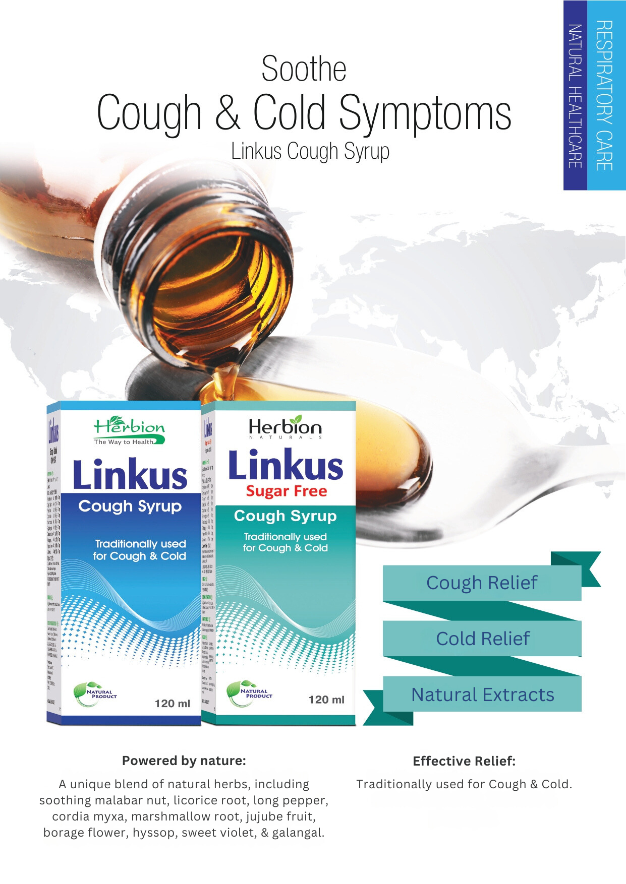 Herbion Linkus Cough Syrup for Cold and Cough Relief (120ml) | Shopee ...