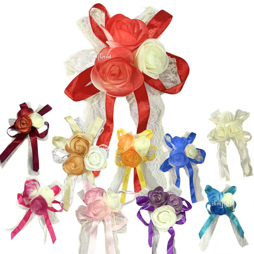 (10PCS) ROZET BUNGA Kendarat Rewang Kahwin kenduri jamuan hantaran ...