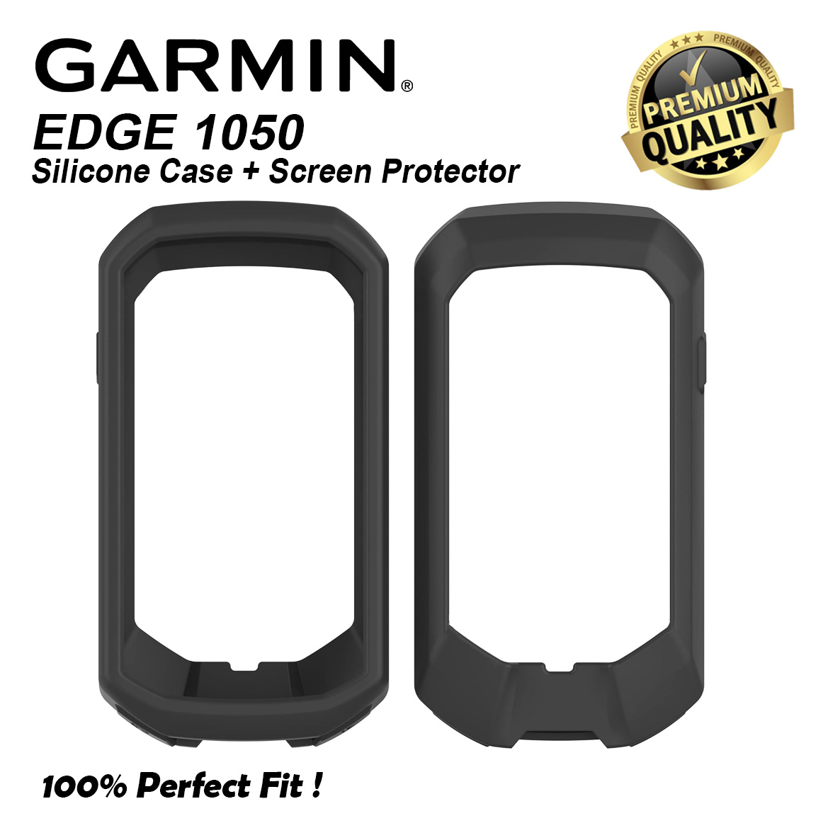 GARMIN EDGE 1050 Silicone Case + Screen Protector Bike Computer Meter ...